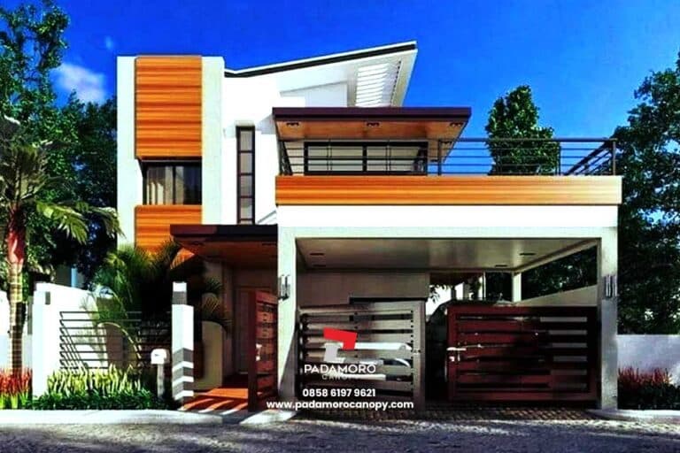 model kanopi balkon minimalis 2023 - Padamoro canopy